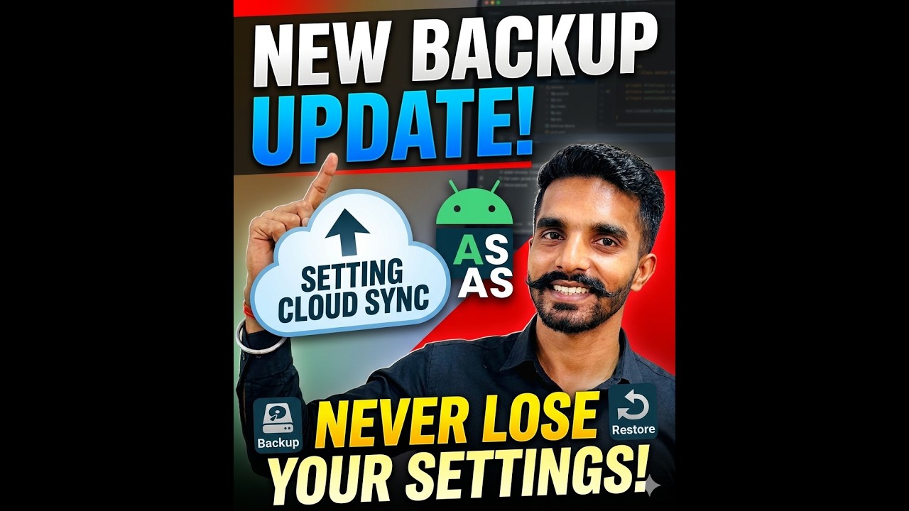 How to Backup and Restore Android Studio Settings (2026 Update) #androidstudio #backup #update