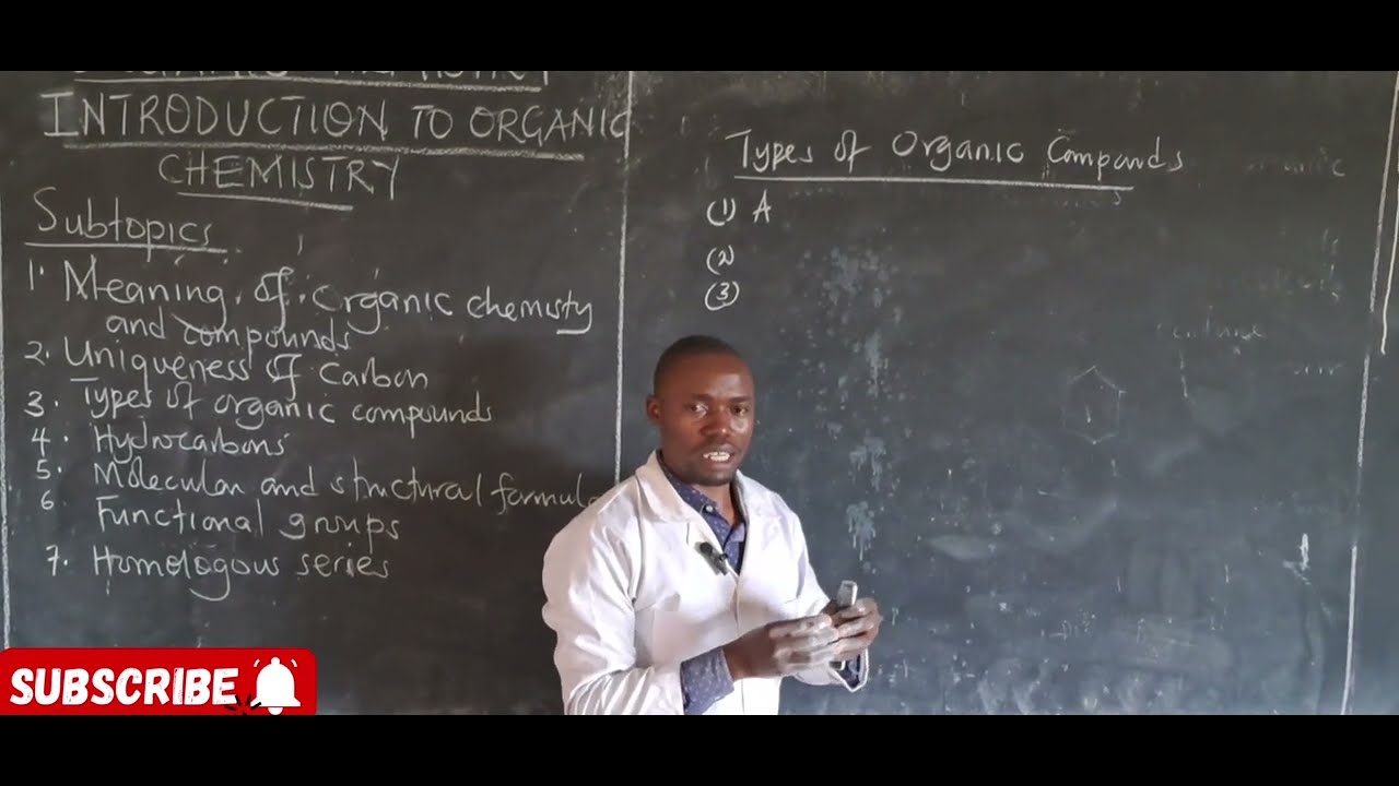 INTRODUCTION TO ORGANIC CHEMISTRY(A'LEVEL)