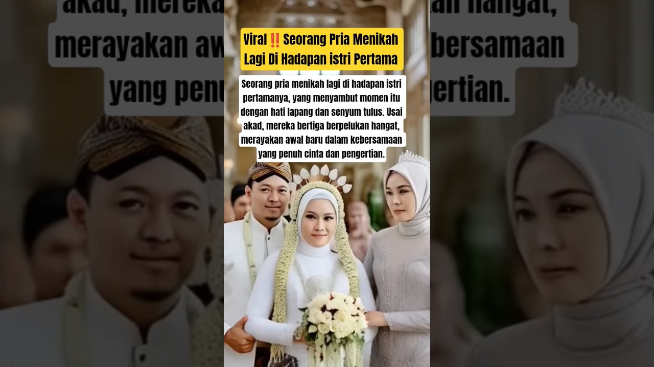 Viral‼️Seorang Pria Menikah Lagi Di Hadapan istri Pertama #menikah #viralvideo #trending #fyp