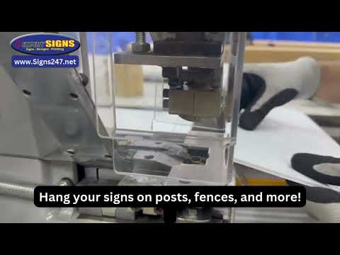 Watch Us Install Grommets on Signs