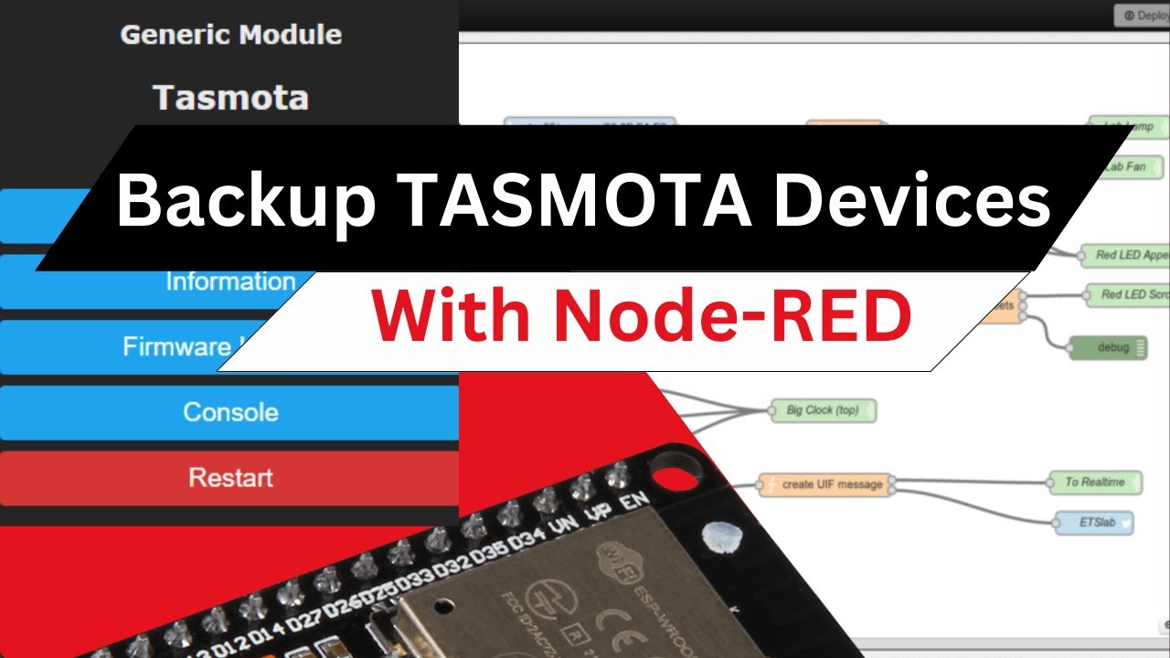 Simplify TASMOTA Configuration Backups with Node-RED! and TASMOTA Decode Config - element14 ...