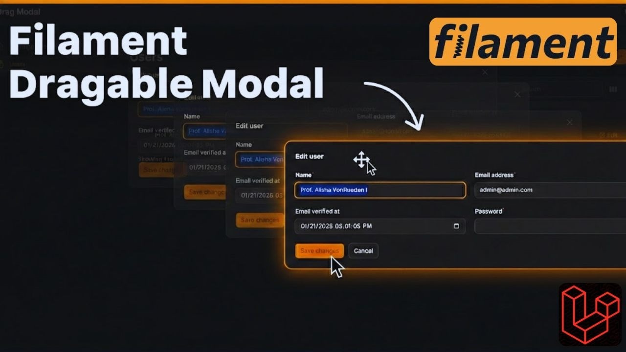 New Filament Plugin: Draggable Modal (Easy to Install)