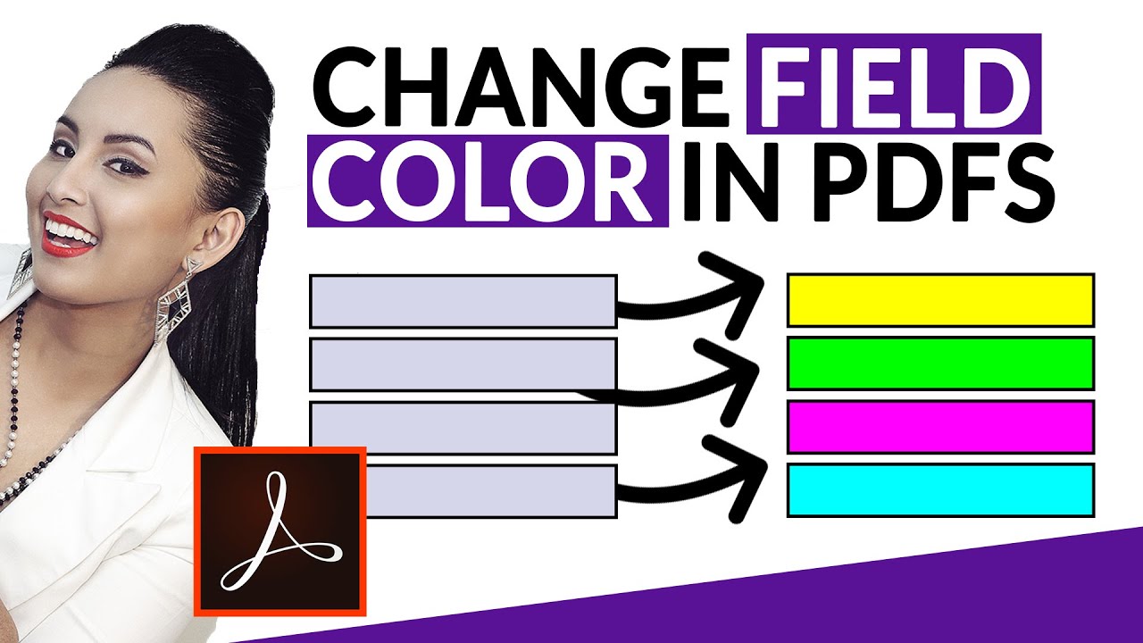 Change Color of a Text Field in PDF Using Adobe Acrobat PRO DC 🎨 Follow These Steps!