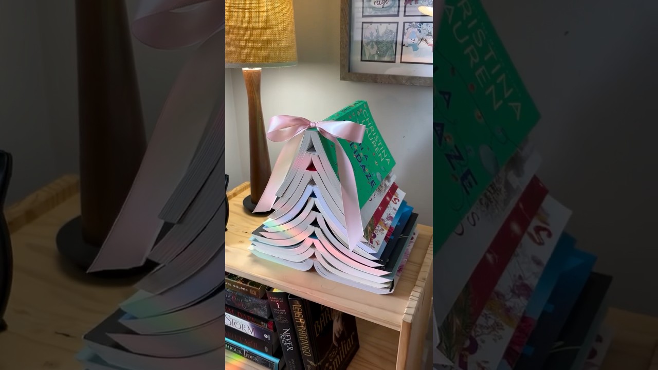 Christmas Book Tree DIY - Festive Decor for Book Lovers!