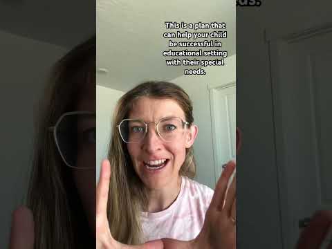 An IEP is an Individualized Education Plan