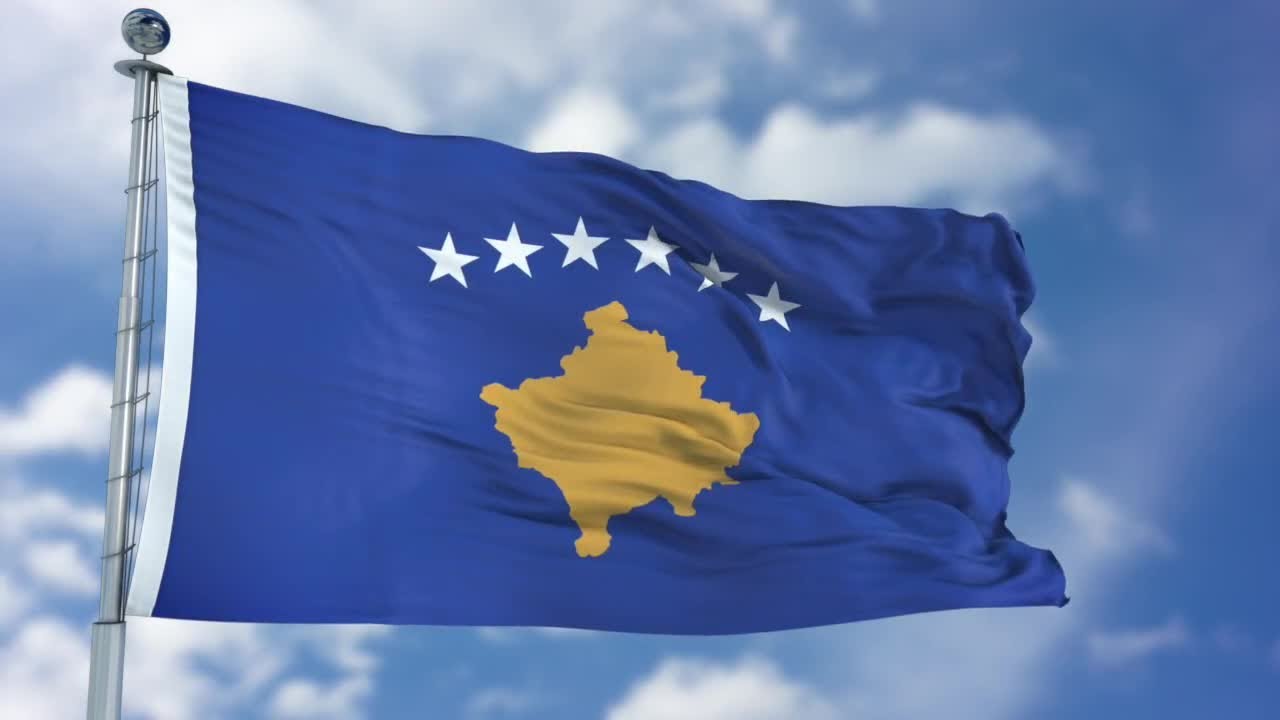 Kosovo Flag Animation Motion Graphics