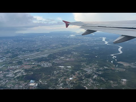 (4K) Kuching Radar 1 Departure - RWY25 (left turn)