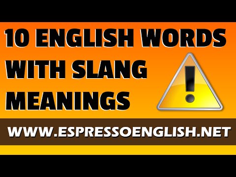 10 English Words with Slang Meanings