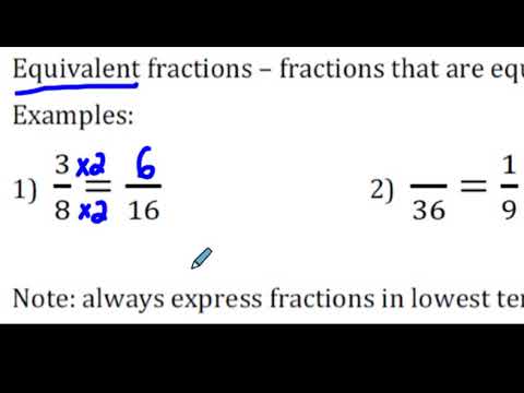 What is an Equivalent Fraction
