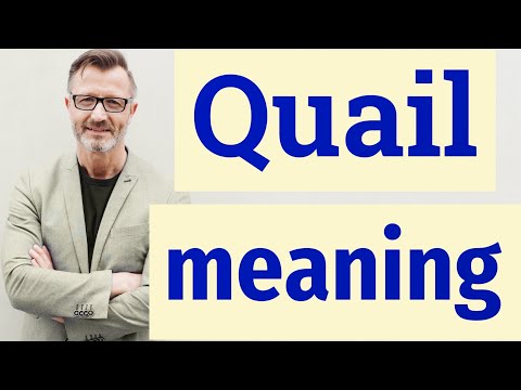 Quail | Definition of quail
