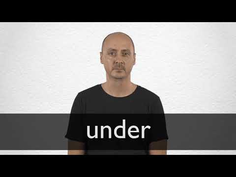 Traducción en español de “UNDER” | Collins Diccionario inglés-español