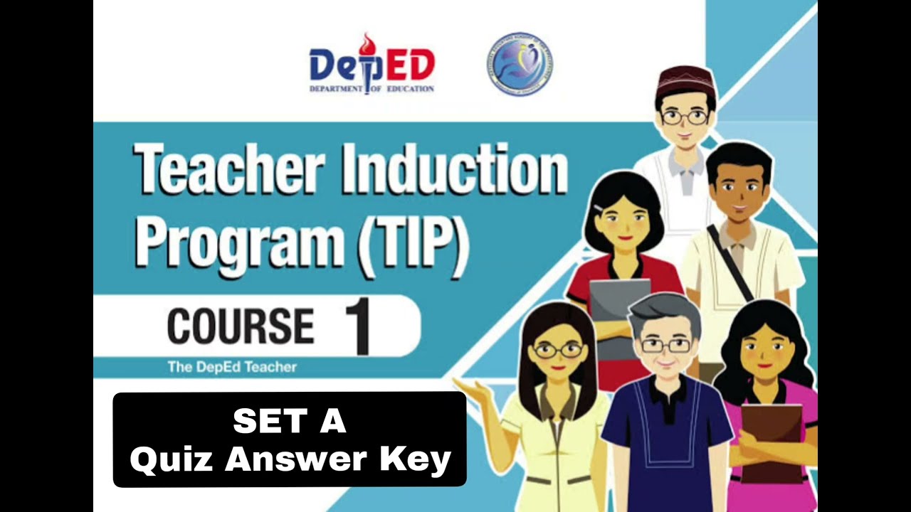 TIP Coursebook 1 SET A Quiz Answer Key | Teacher Induction Program #teachernem