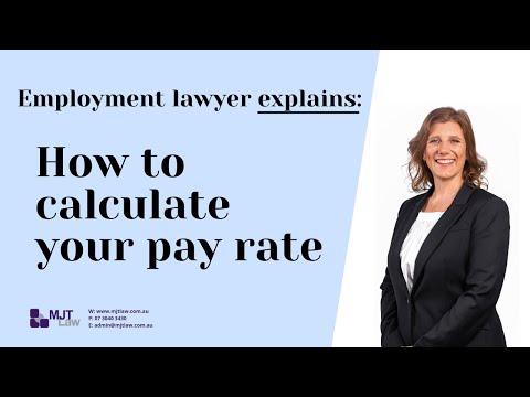 How to calculate pay rate (Australia)