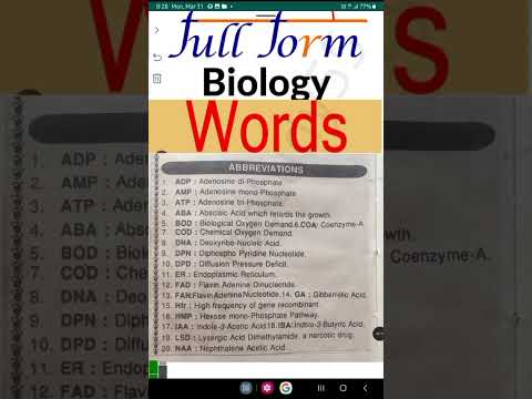 Full form of bio short word -65#bio!ogy short words#full form of short word#dayastudy55#neet#nursing