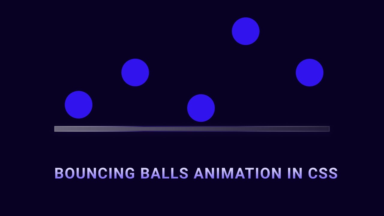 Bouncing Balls Animation CSS | CSS Animation Effect | CSS animation tutorial