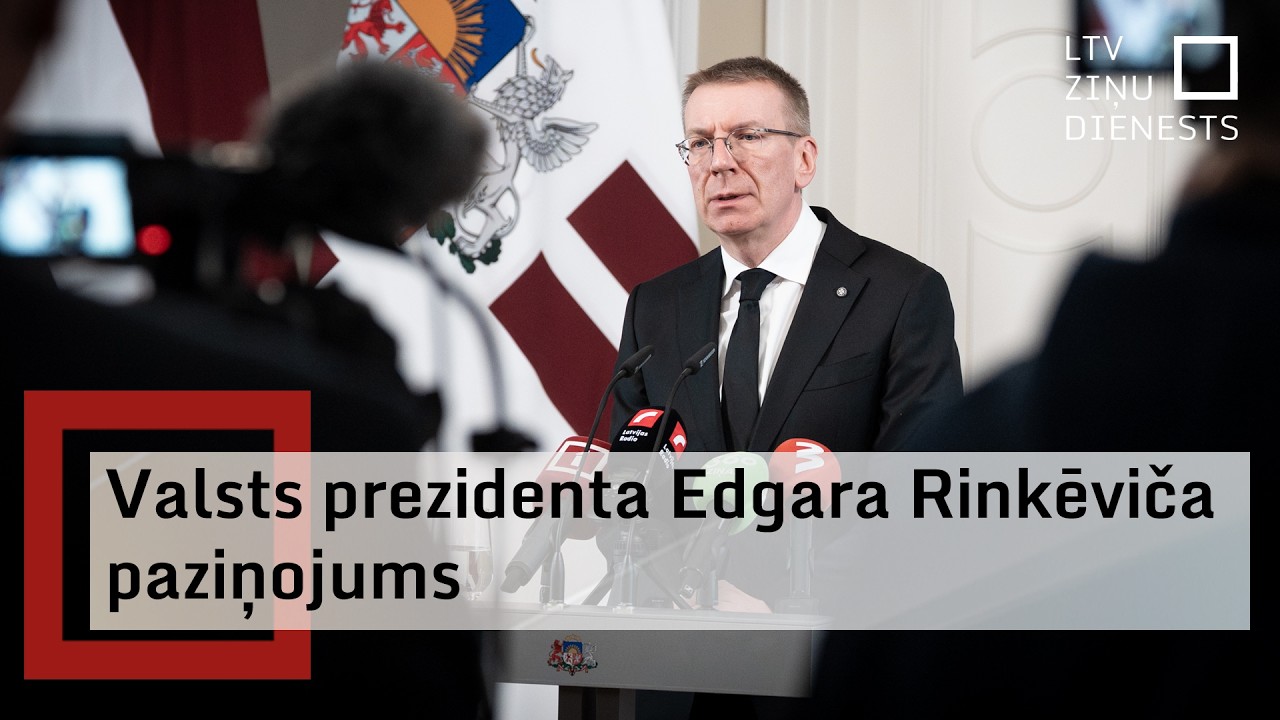 Kurš būs premjera amata kandidāts? Valsts prezidenta Edgara Rinkēviča paziņojums.