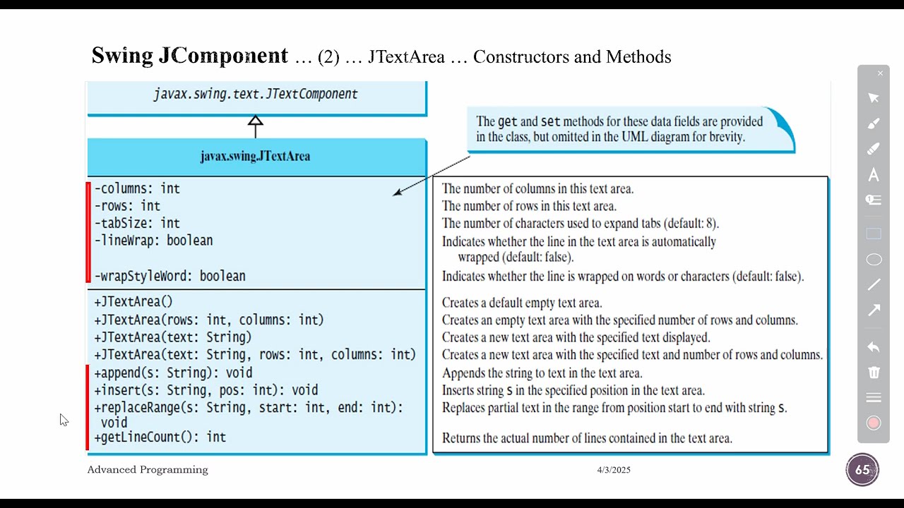 Part 4: JTextComponent in Java