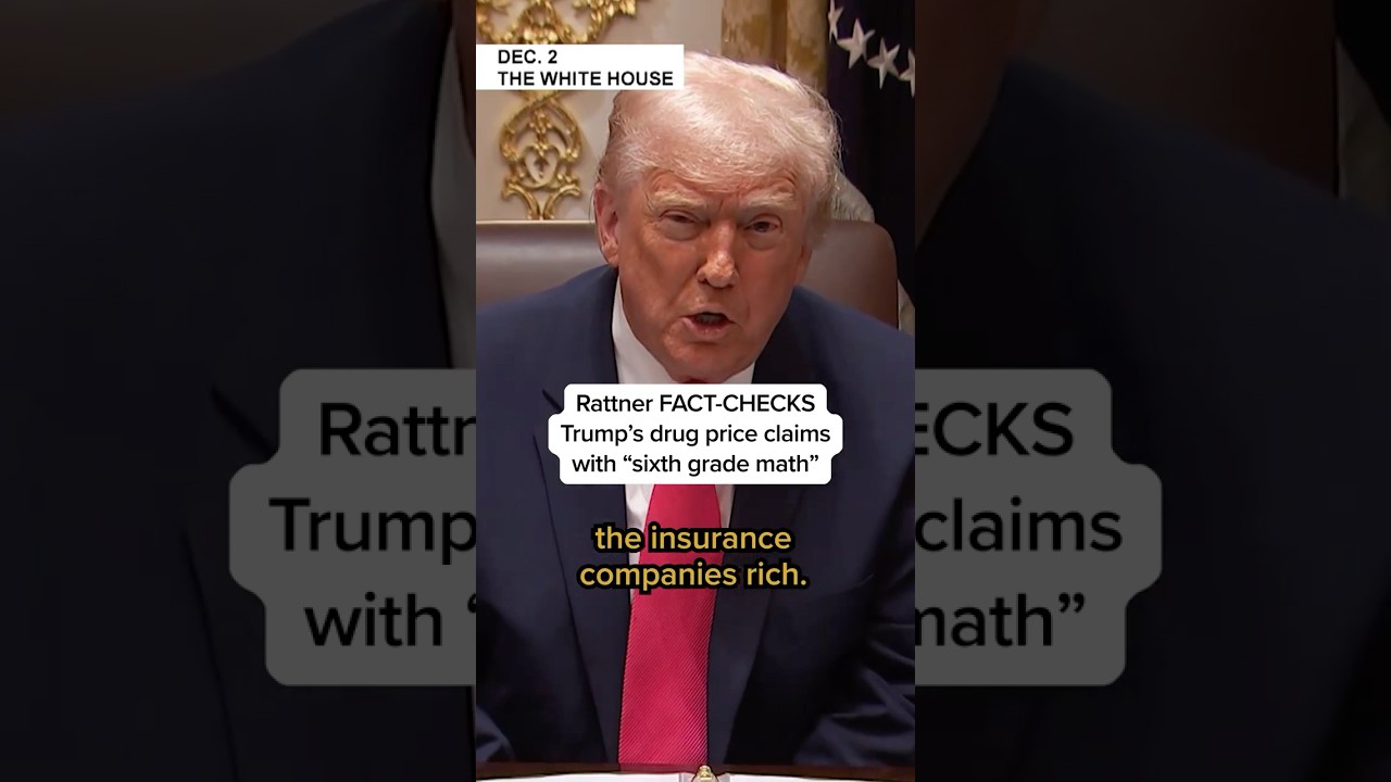 Rattner FACT-CHECKS Trump's drug price claims with 'sixth grade math'