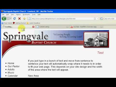 KissPHP1 - HTML Editor Tutorial One.mpg