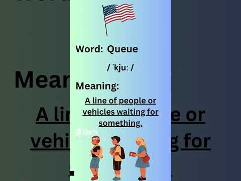 How to Pronounce Queue in American Accent #learnenglish #learning