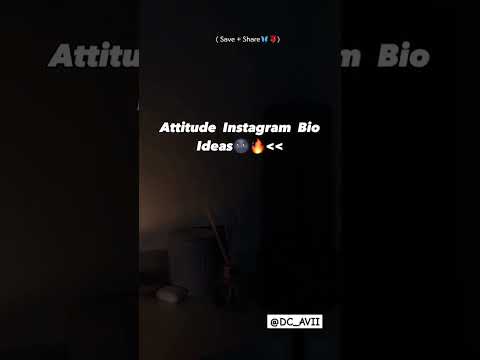 Attitude Instagram bio ideas ????????