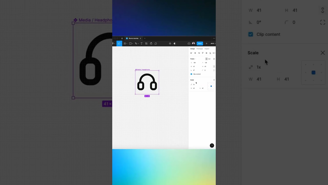 How to resize an icon in Figma?