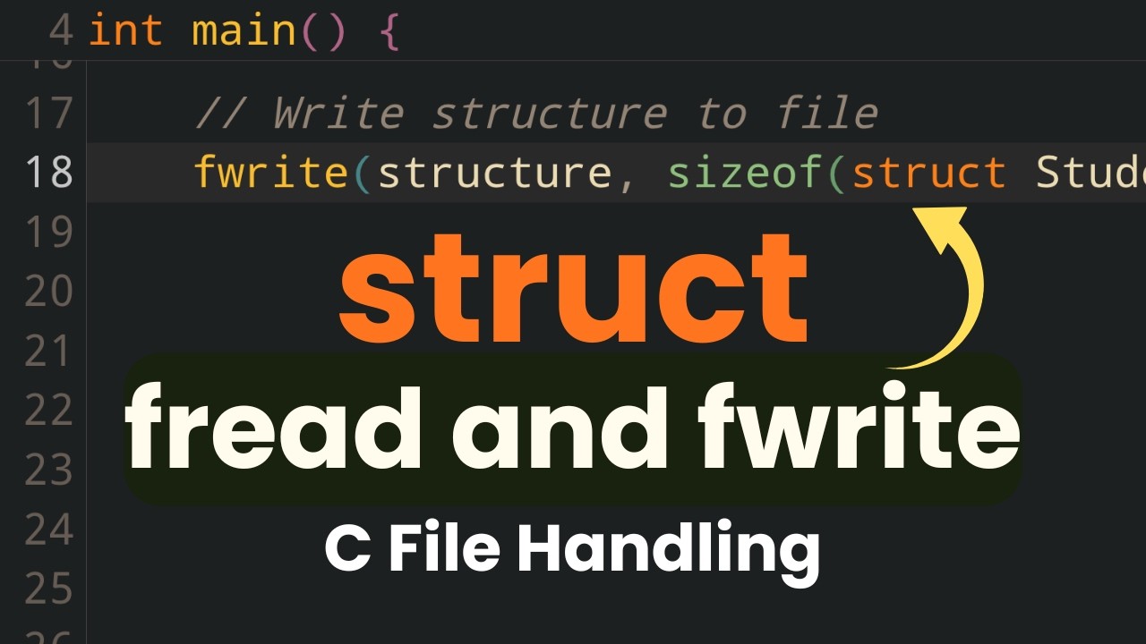 Write and Read Structure Data to a Binary File in C Programming using fwrite and fread