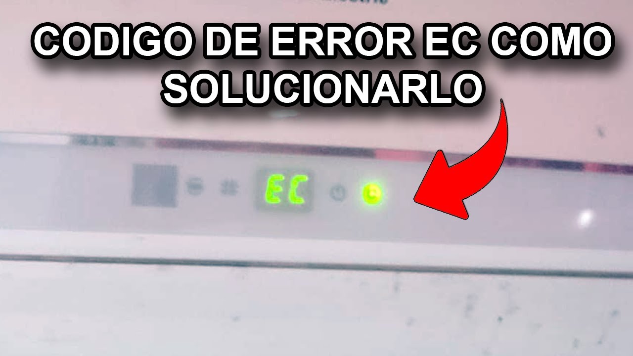 Codigo de error EC  como  solucionar