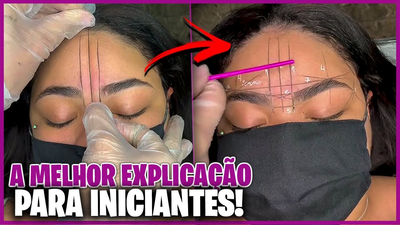 VÍDEO AULA - COMO MARCAR AS SOBRANCELHAS , (MARCAÇÃO DE SOBRANCELHAS) PARA INICIANTES