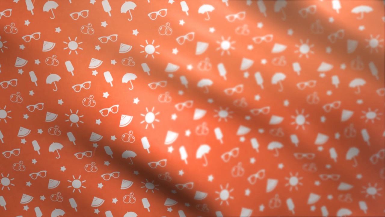 Summer Pattern Fabric Animated version 01 - free motion graphics