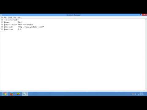 Tutorial to create a browser extension userscript