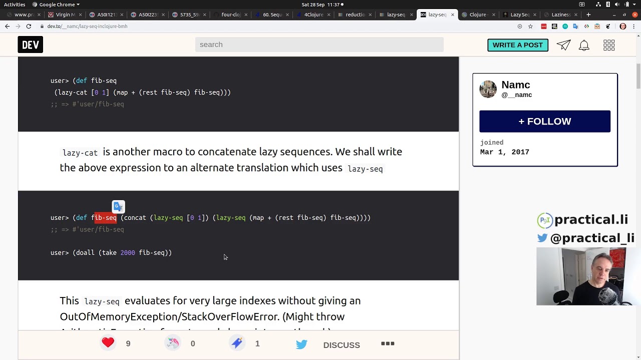 Practicalli Clojure 43 - 4Clojure 60 - reductions function