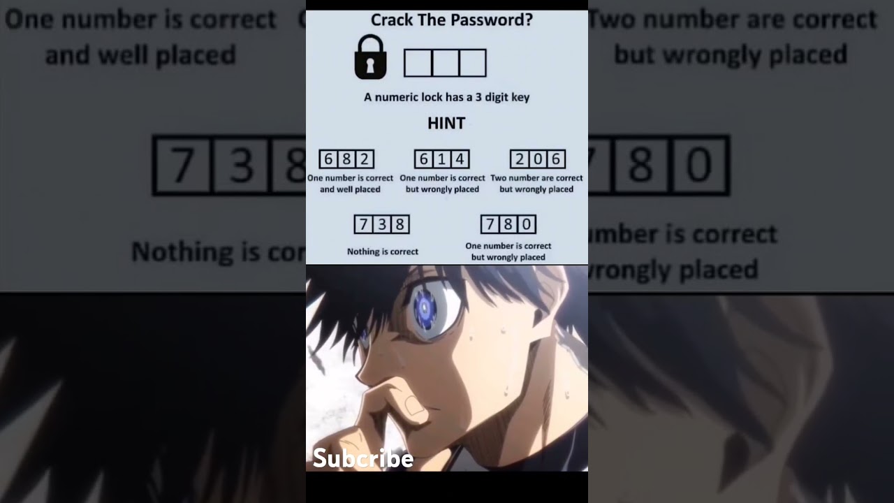Can you Crack the code #youtube #puzzle #games #code