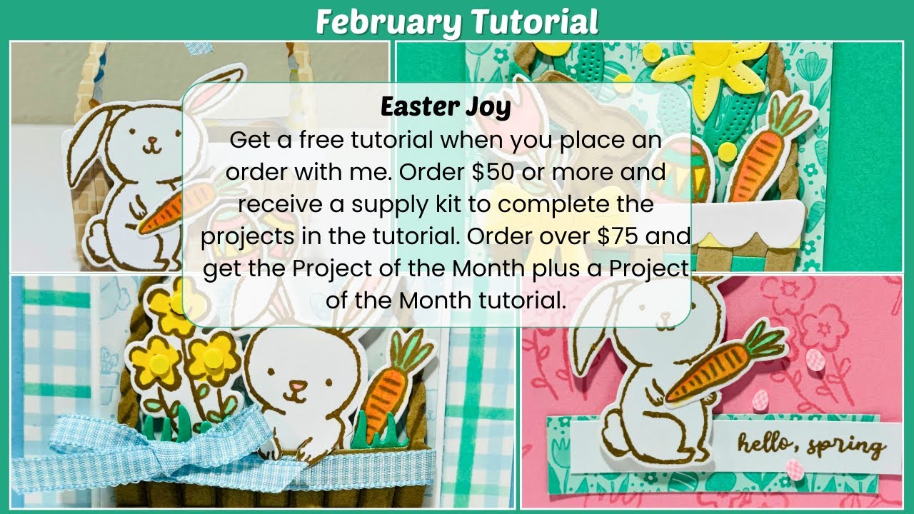 February Card Making Tutorial | Stampin’ Up! Easter Basket Bundle