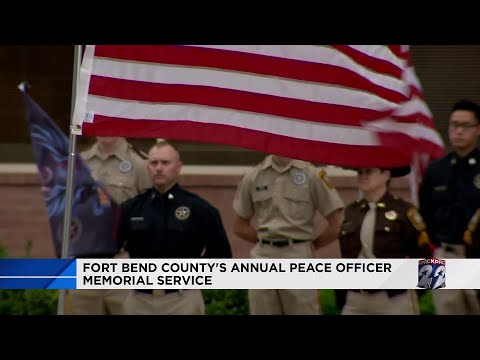 Fort Bend County's annual peace officer memorial service