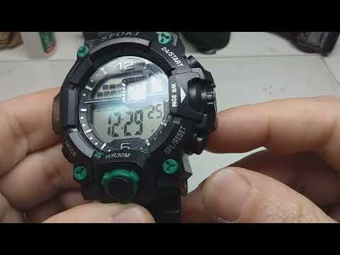 COMO ACERTAR, AJUSTAR OU CONFIGURAR A HORA E O CALENDÁRIO DO RELÓGIO SPORT DIGITAL