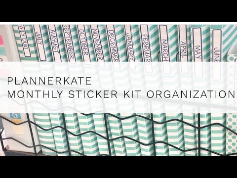 Monthly Sticker Kit Organization | Planner Kate Albums