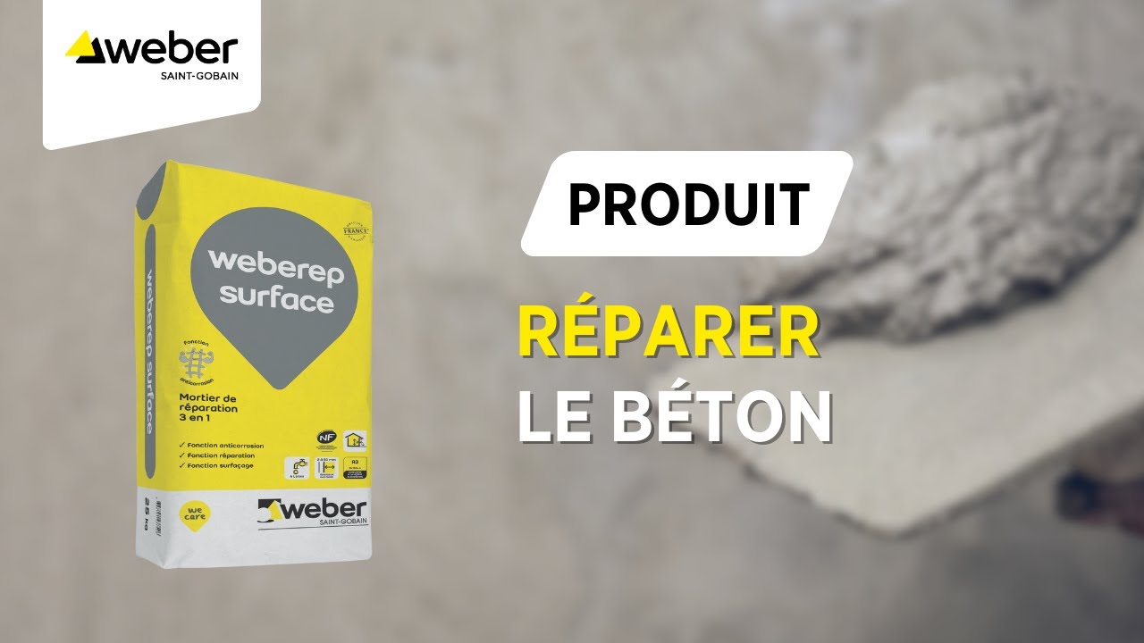 weberep surface : mortier fibré pour réparation 3 en 1 l Weber