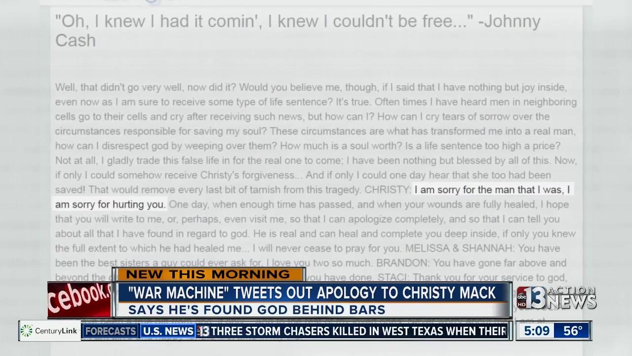 War Machine tweets out apology after conviction