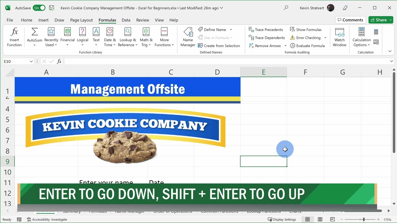 2-4. Main interface: Navigate through a worksheet