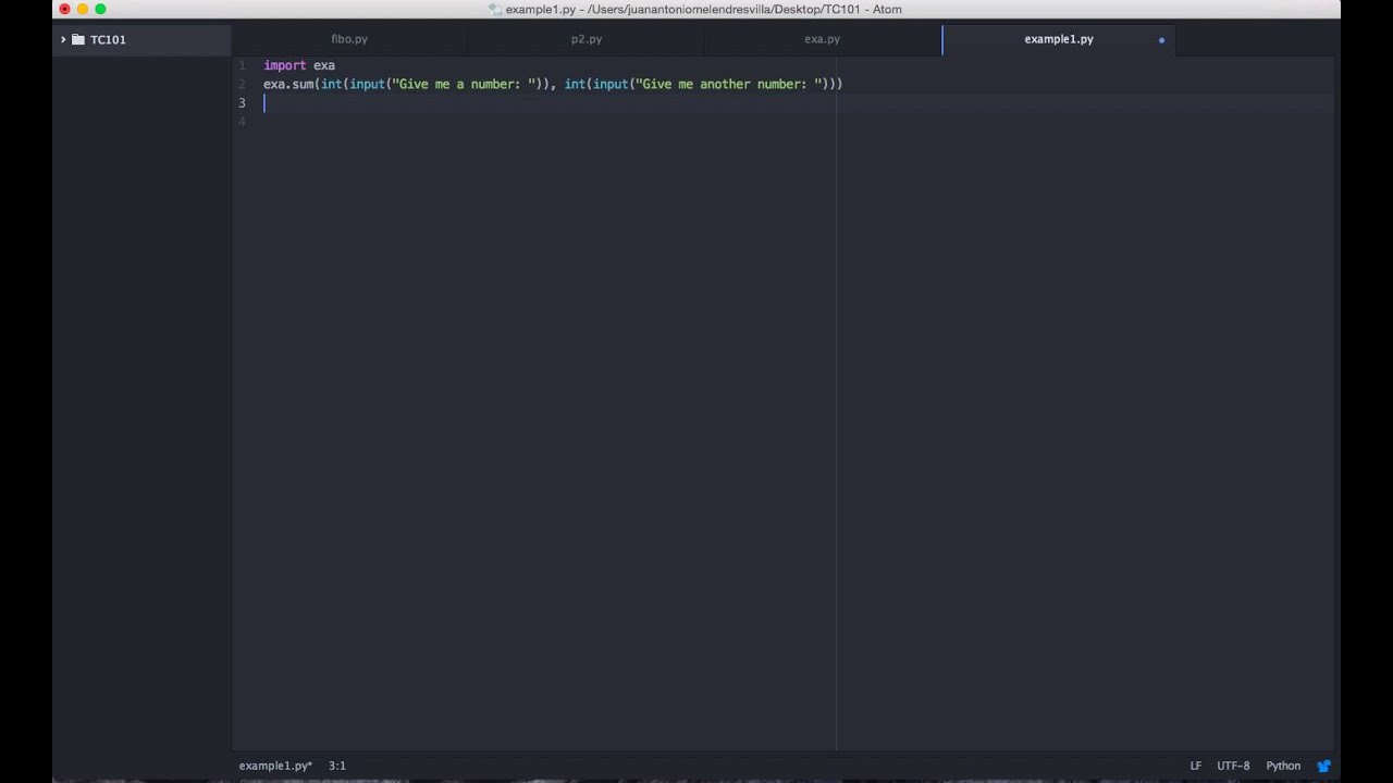 Importing and using Python modules and Creating and using a Python module
