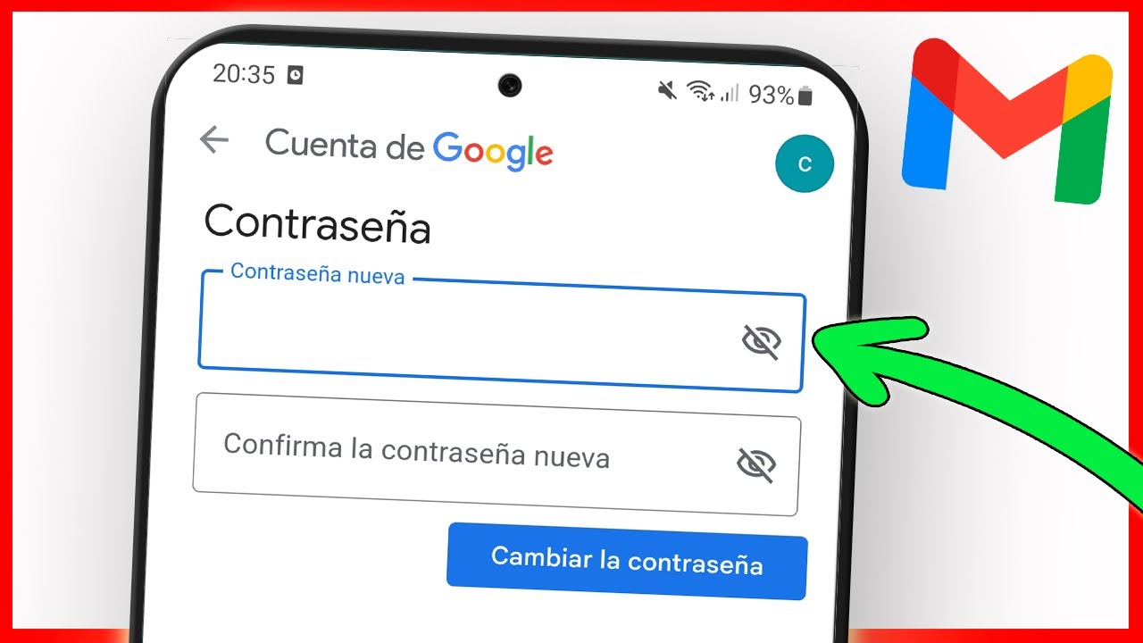 Cómo CAMBIAR LA CONTRASEÑA DE GMAIL 2025