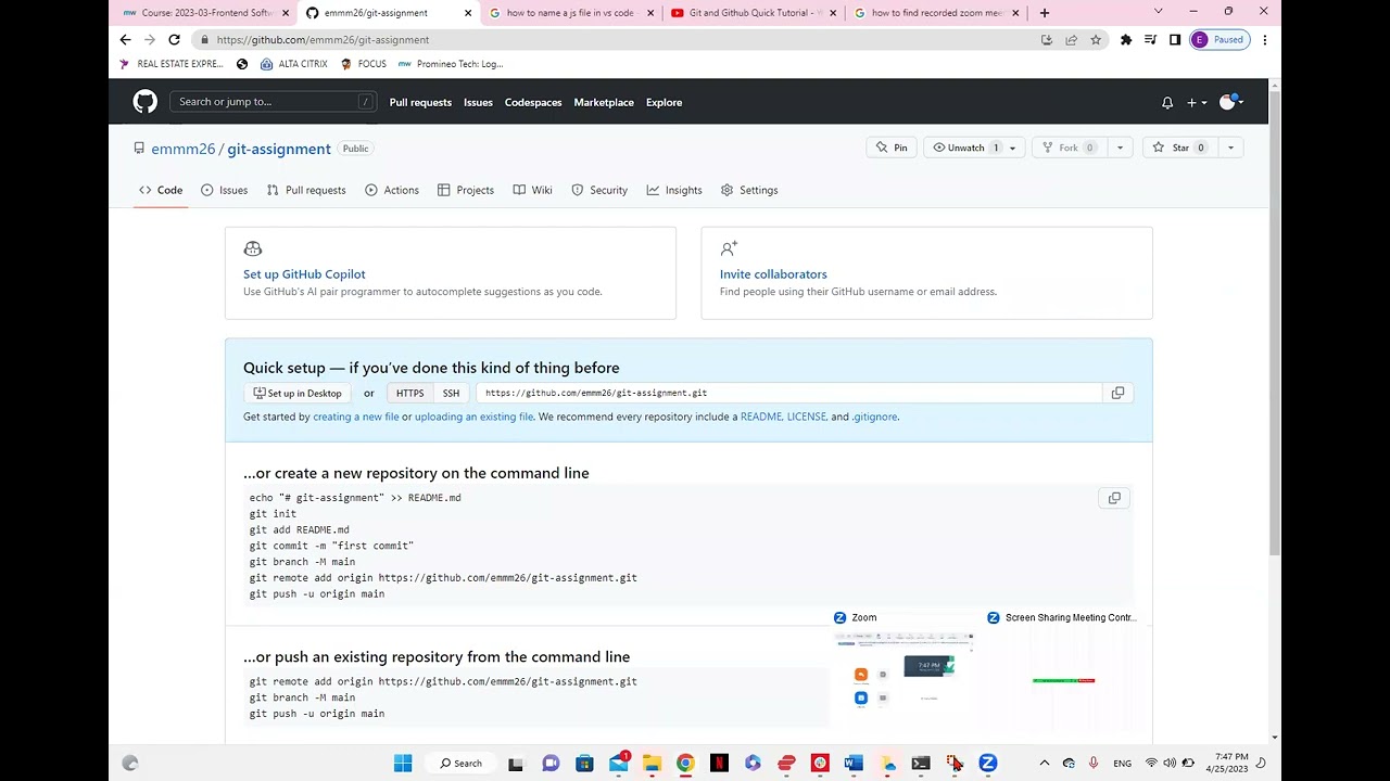 Week 3 Github Assignment
