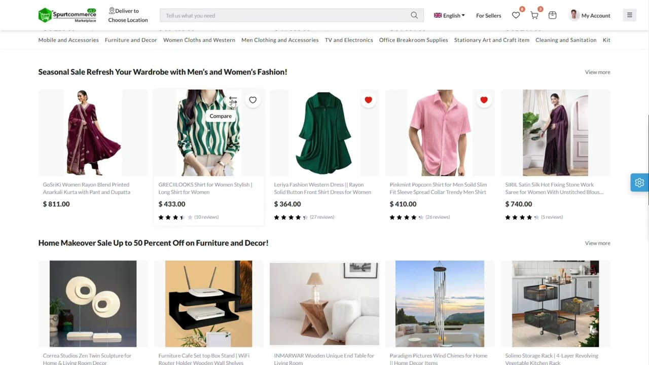 Explore the Spurtcommerce B2C Web Storefront (Angular)