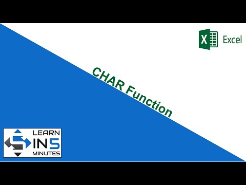 What is Char Function how to use it in Microsoft Excel | Learn in 5 Minutes