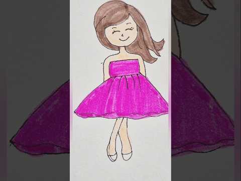 How to draw a very cute girl #easy cute girl drawing