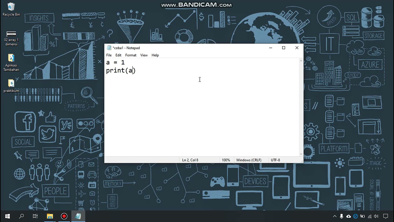 Kelas Virtual - Tutorial Python - Array 1 Dimensi