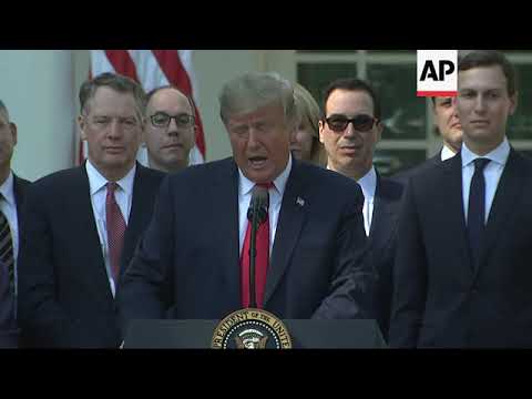 Trump celebrates new trade deal, called USMCA