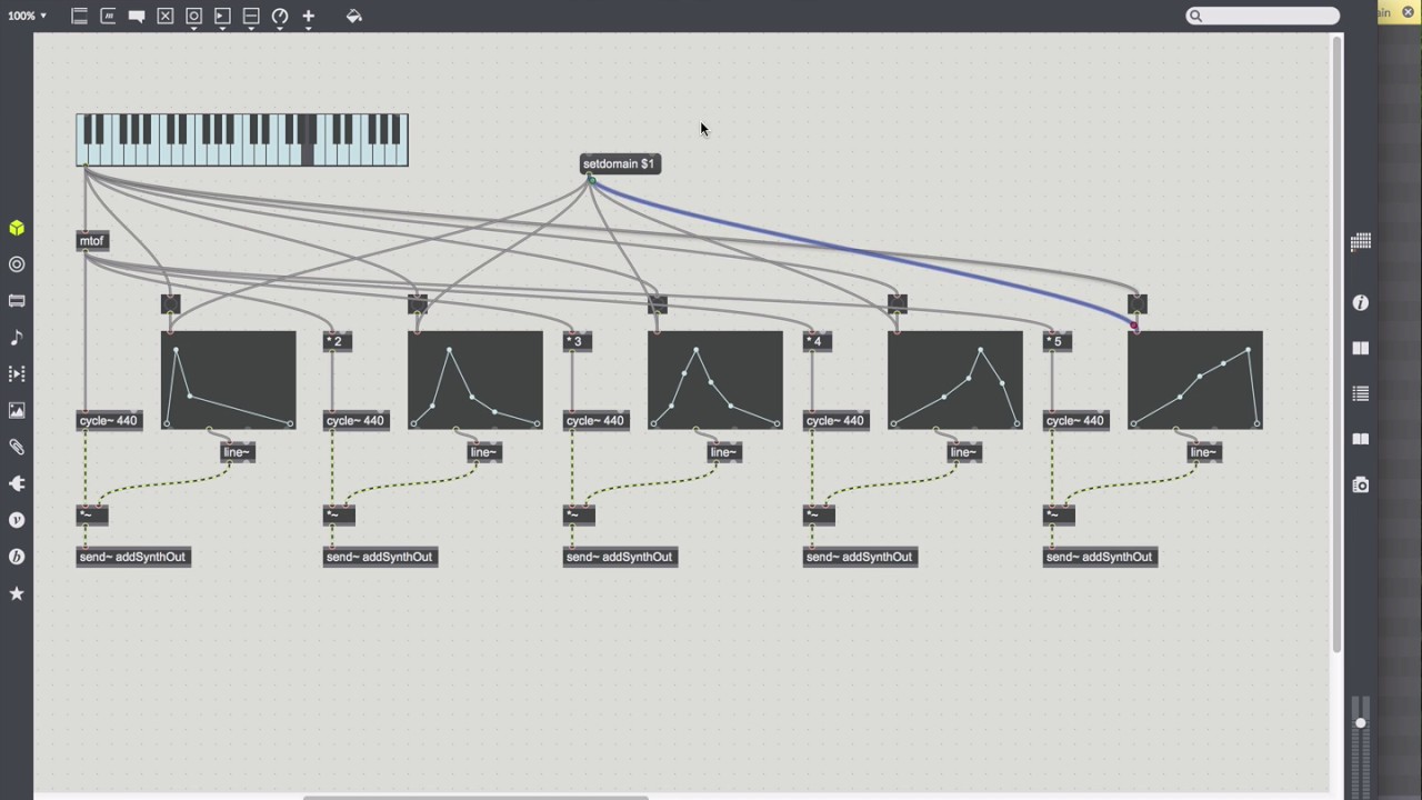 Max 7 Tutorials: 5.1 Basic Synthesis—building an additive synth