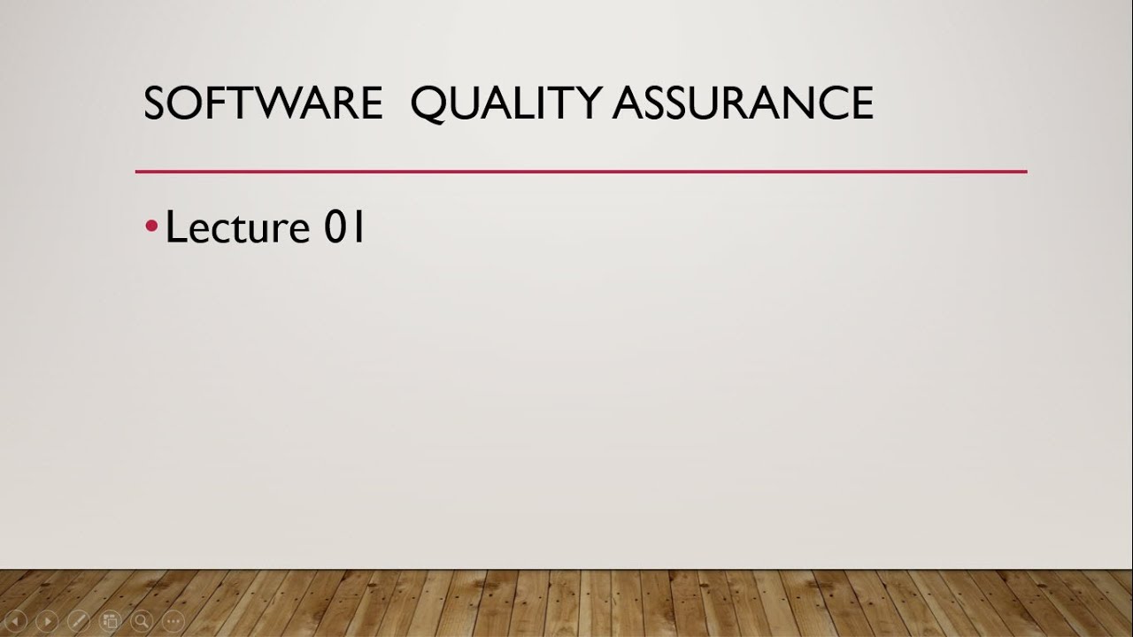 Introduction to Software Quality